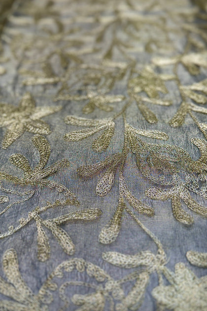 Tissue Metallic Organza Embroidery