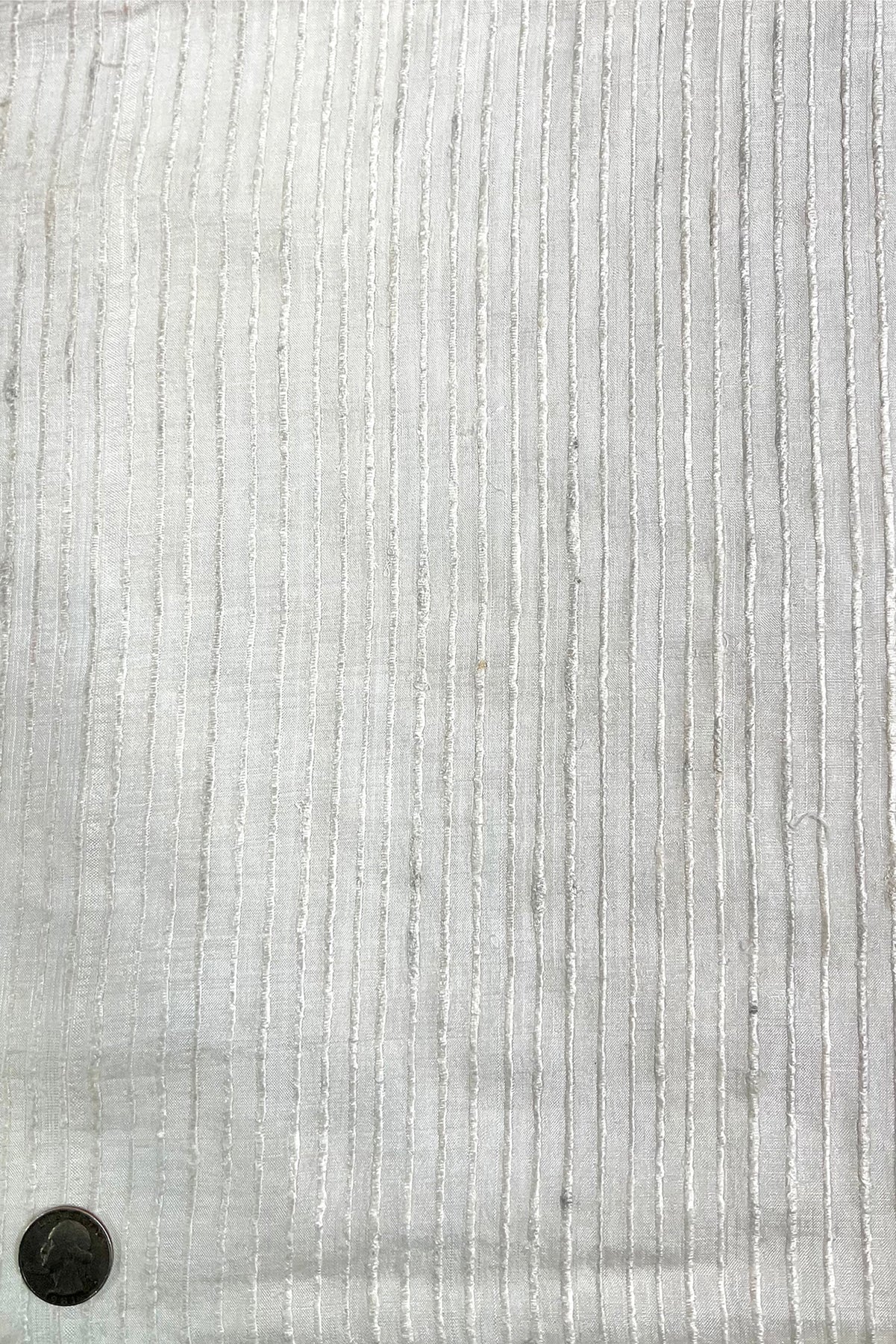 Cream Silk Tweed Fabric