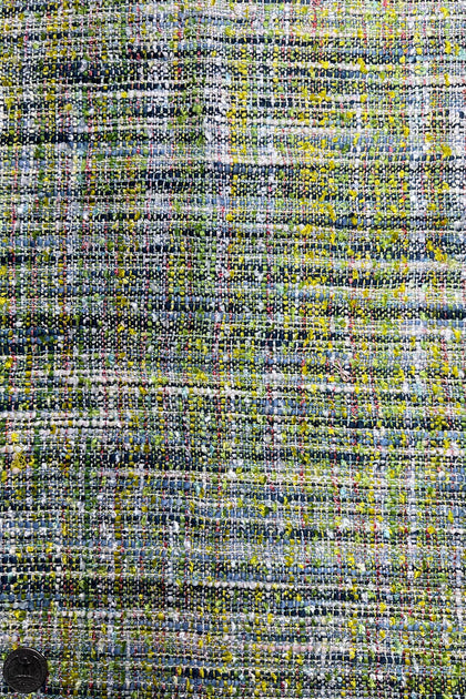 Multicolor Silk Tweed Fabric