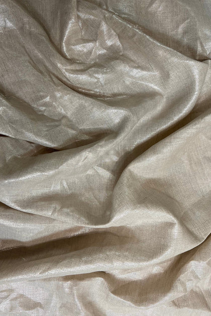 Oatmeal Metallic Linen
