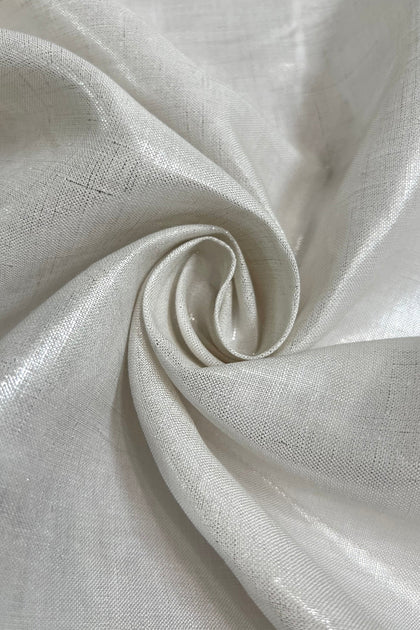 Offwhite Metallic Linen