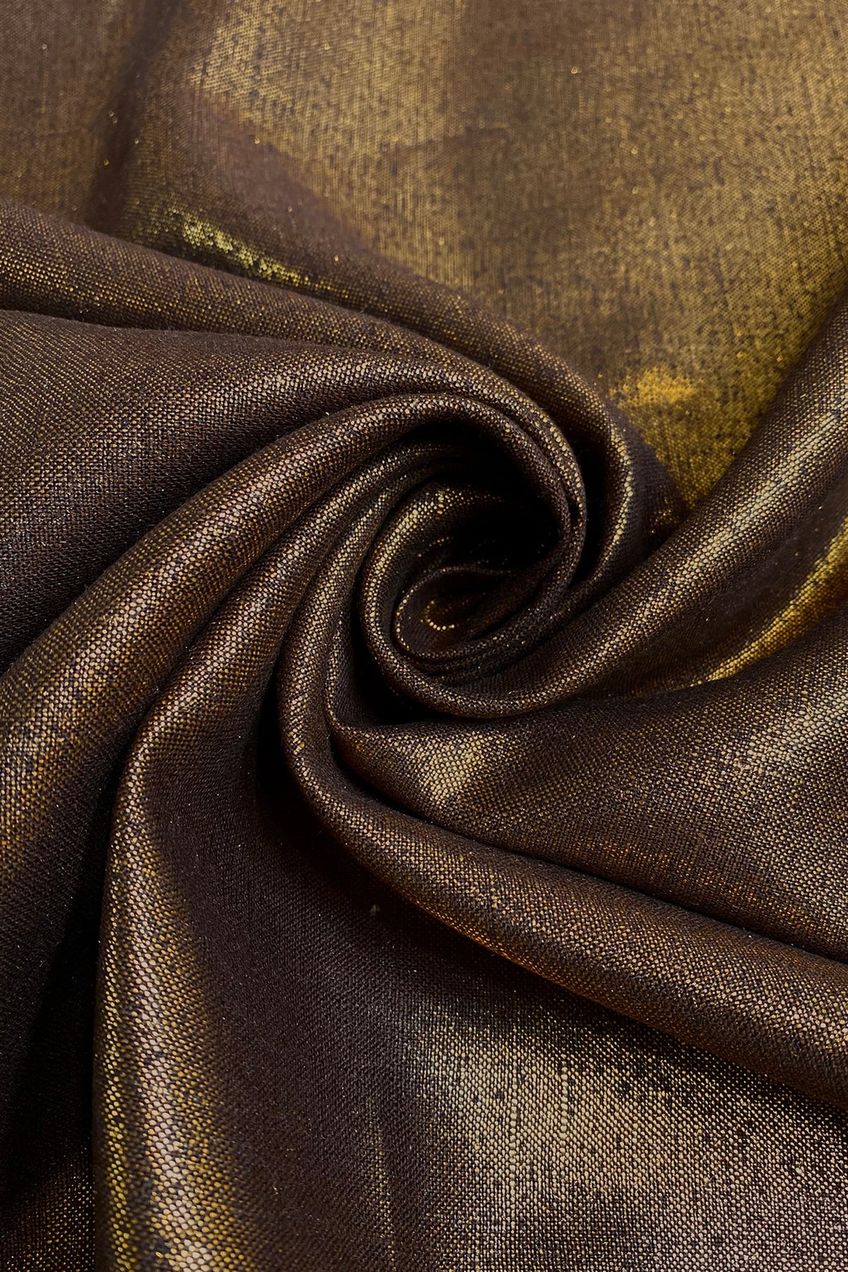 Dark Gold Metallic Linen