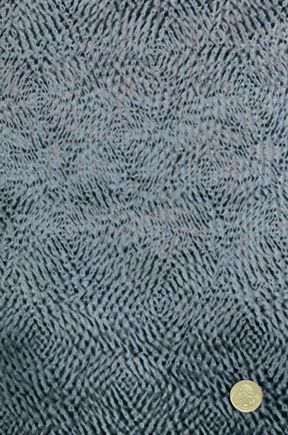 Sleight Blue Silk Hammered Satin Jacquard Fabric By The Yard