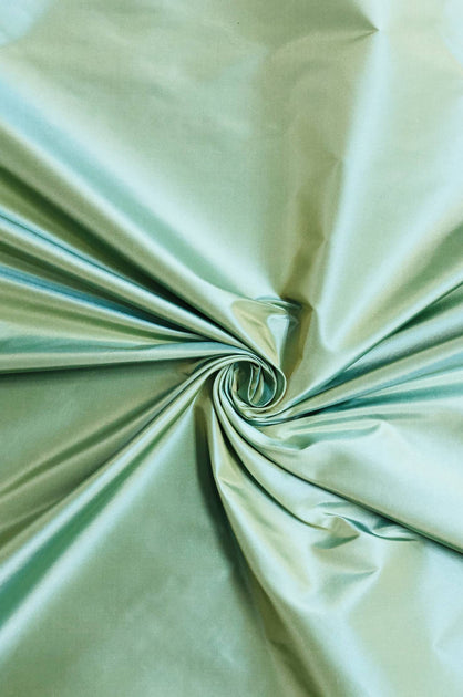 Iridescent Blue Turquoise/Aurora Taffeta Silk Fabric By The Yard