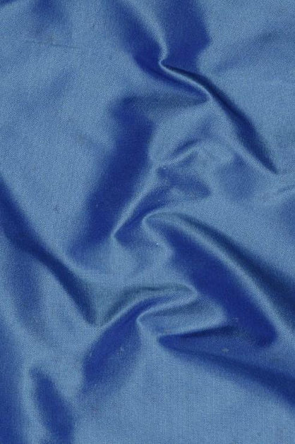 Adriatic Blue Taffeta Silk Fabric By The Yard