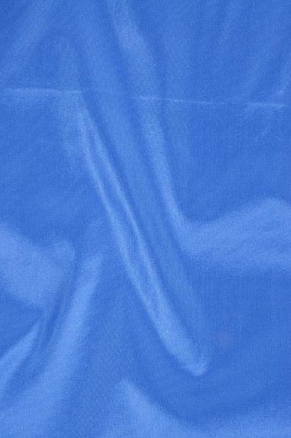 Azure Blue Taffeta Silk Fabric By The Yard