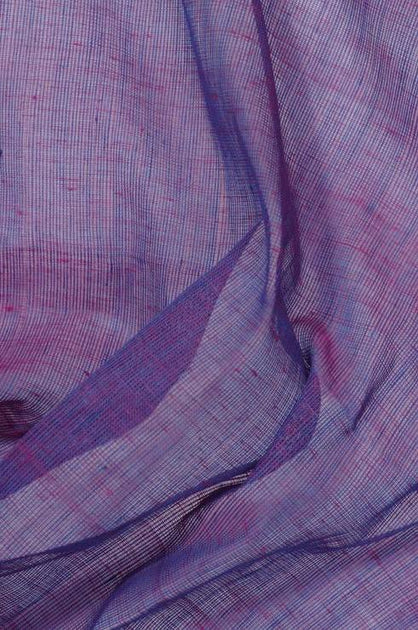 Bright Violet 100% Cotton Voile Silk Fabric By The Yard