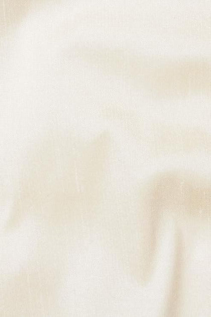 Cloud Cream Silk Shantung 54" Fabric By The Yard