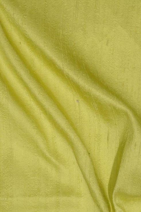 Lemon Lime Dupioni Silk Fabric By The Yard