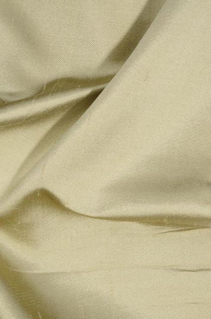 Light Gold Italian Shantung Silk Fabric By The Yard