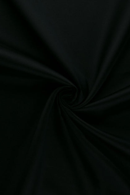 Midnight Blue Silk Wool Fabric By The Yard