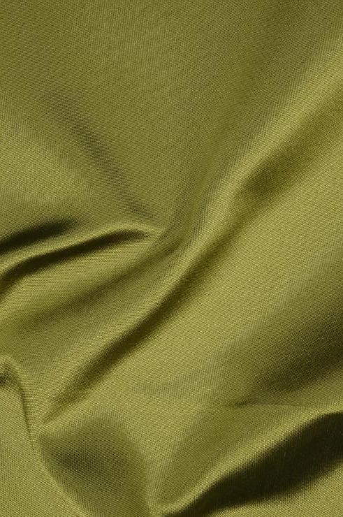 Moss Green Silk Zibeline Fabric By The Yard