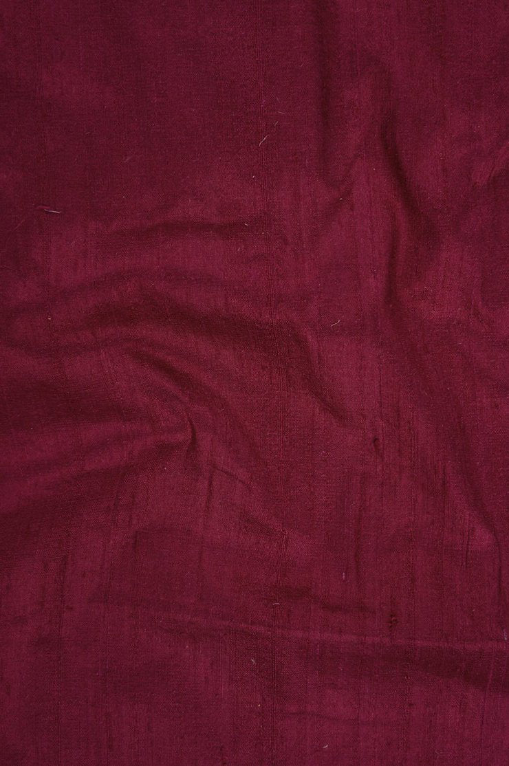 Red Wine Dupioni Silk Fabric By The Yard