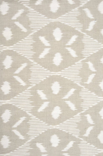 Sandshell Cotton Ikat 139 Indian Silk Fabric By The Yard